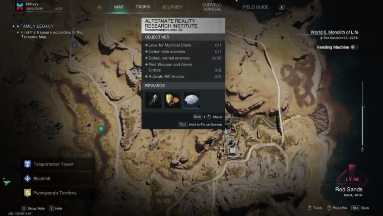 Once Human Falcon Set Location: Explained