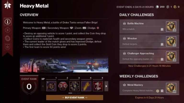 The Heavy Metal Event In Destiny 2: Explained